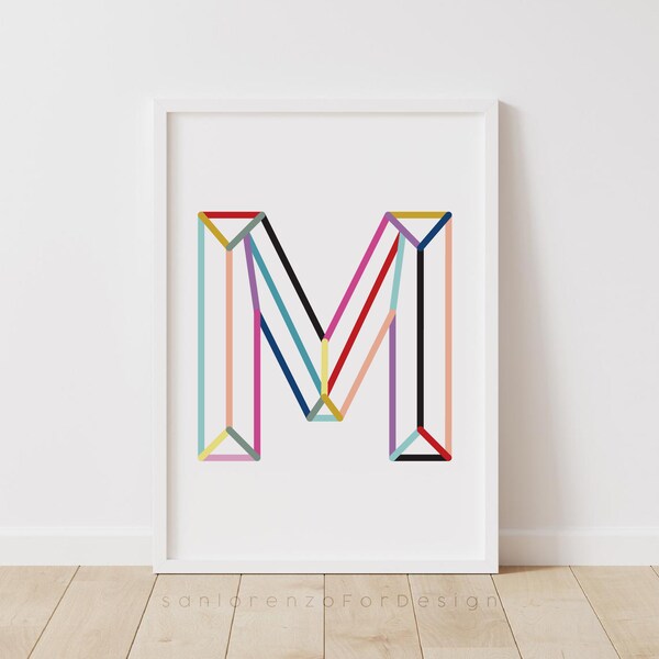 Letter M Print - Etsy