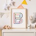 Initial Decor Nursery Initial Nursery Decor Letter B Wall - Etsy