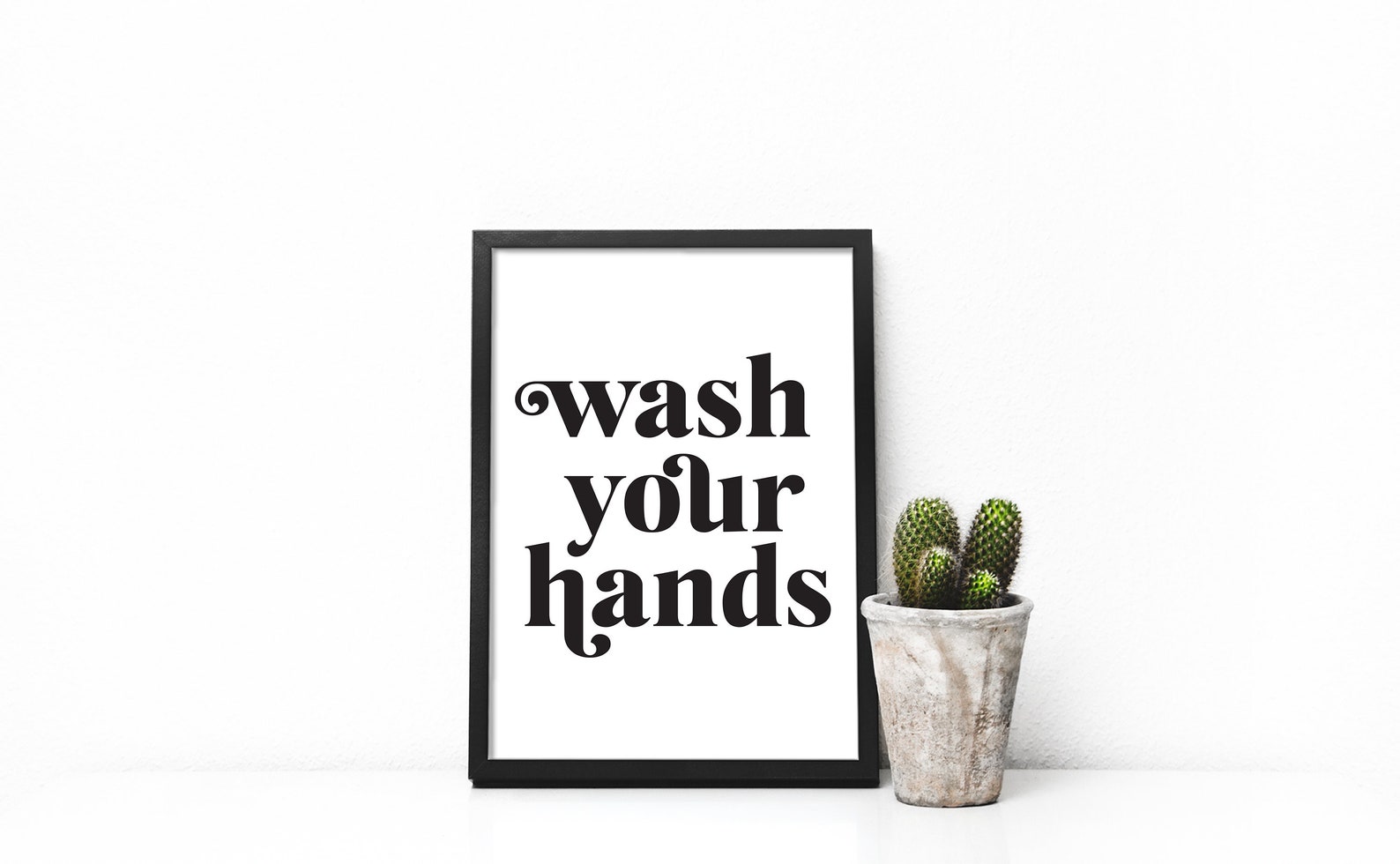 Bathroom Wall Decor Wash Your Hands Sign for Kids Printable - Etsy