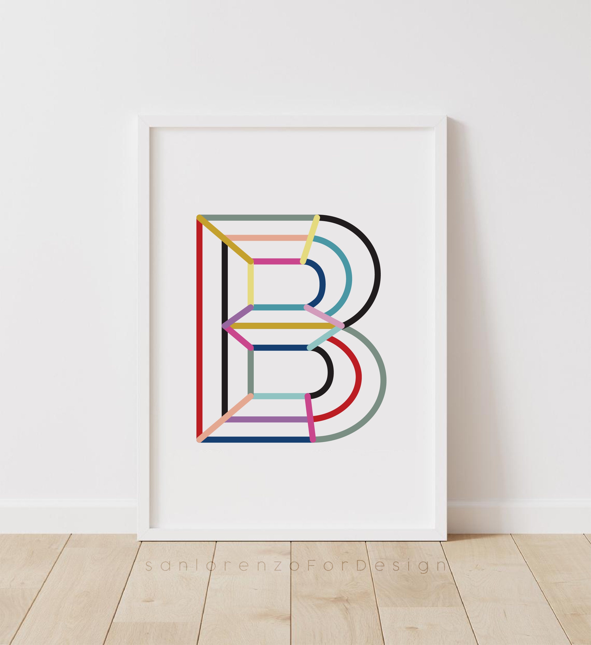 Initial Decor Nursery Initial Nursery Decor Letter B Wall | Etsy