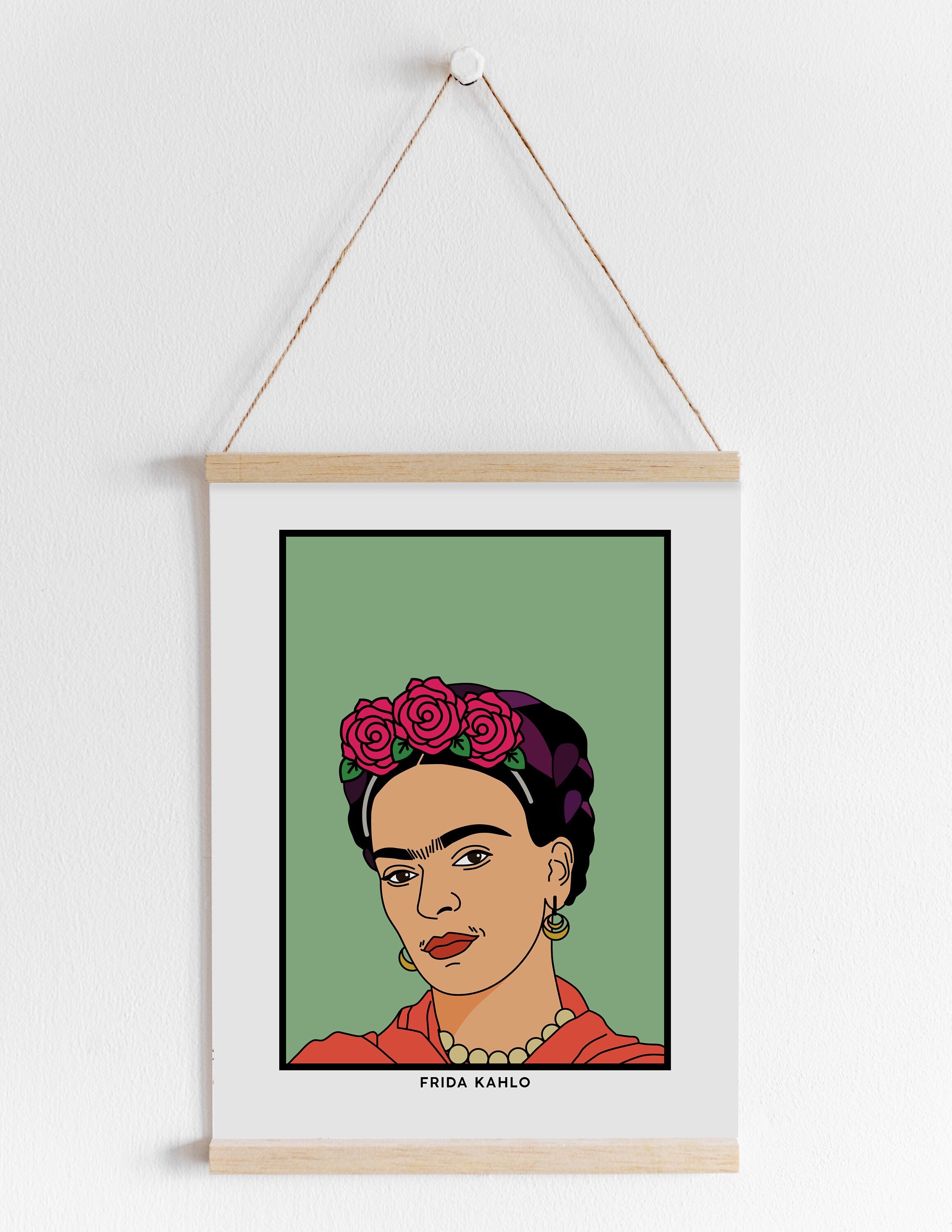 Frida Wall Art Frida Kahlo Pop Art Mexican Gallery Frida | Etsy