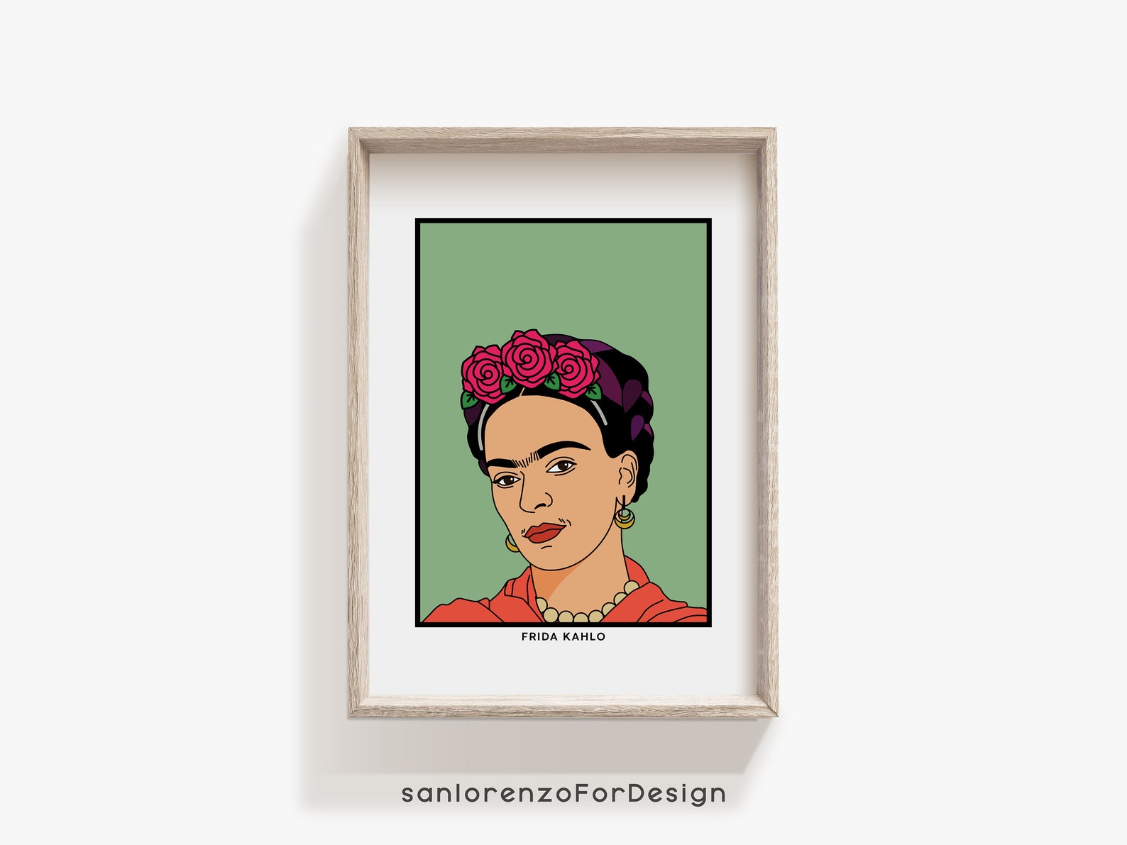 Frida Wall Art Frida Kahlo Pop Art Mexican Gallery Frida | Etsy