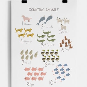 Educational Printable for Kids Educational Posters Animal Alphabet and ...