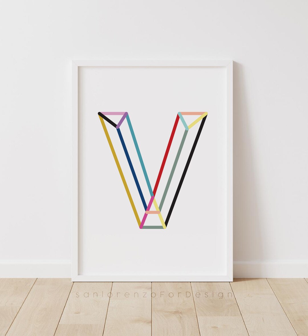 Initial Decor Nursery, Initial Nursery Decor, Letter V Wall Art ...