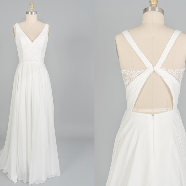V Back Wedding Dress - Etsy