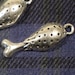 Turkey Leg 25mm Antique Silver Tone Single Sided 2D Food Charms - 1426 ...