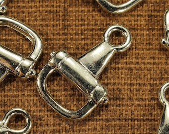 4 Gold or Silver Tone Snaffle Bits - Etsy