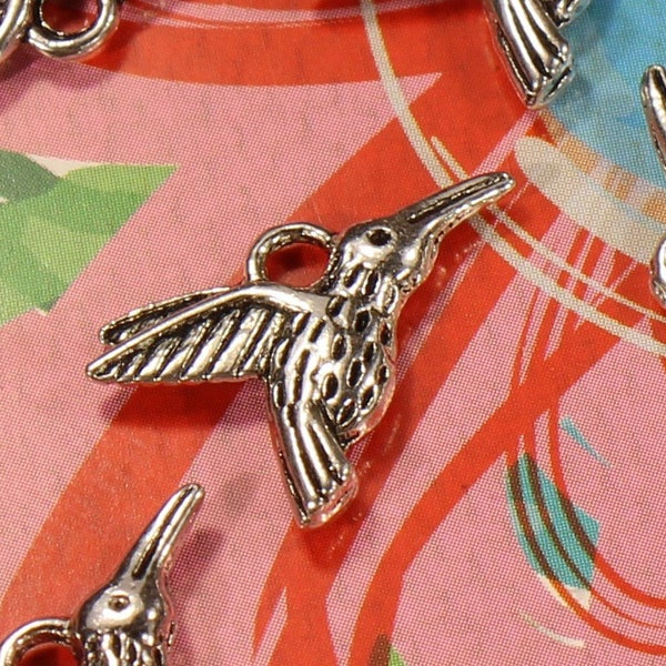 Hummingbird Charm - Etsy