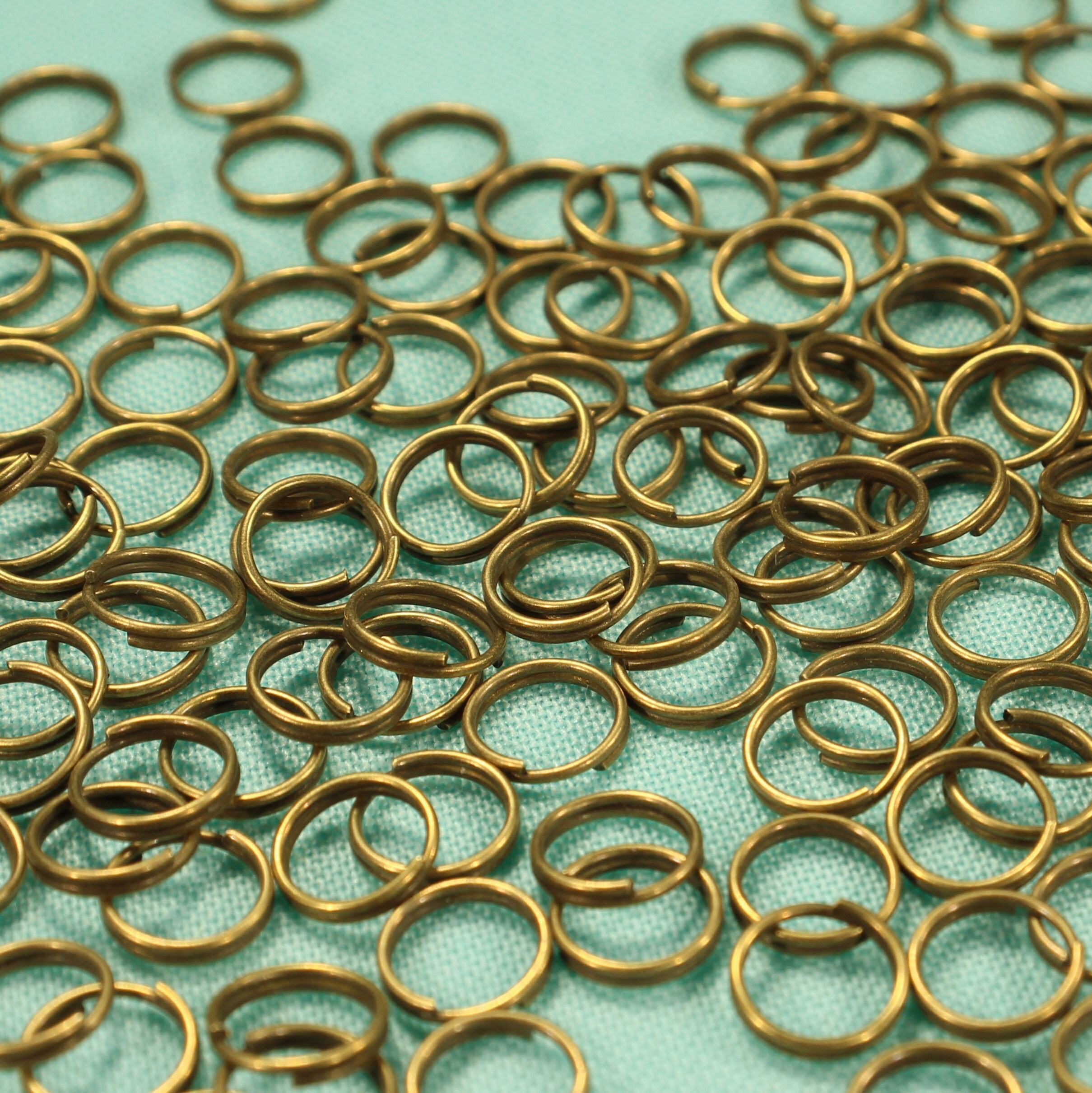 7mm Bronze Tone Split Jump Rings Findings 0396 - Etsy