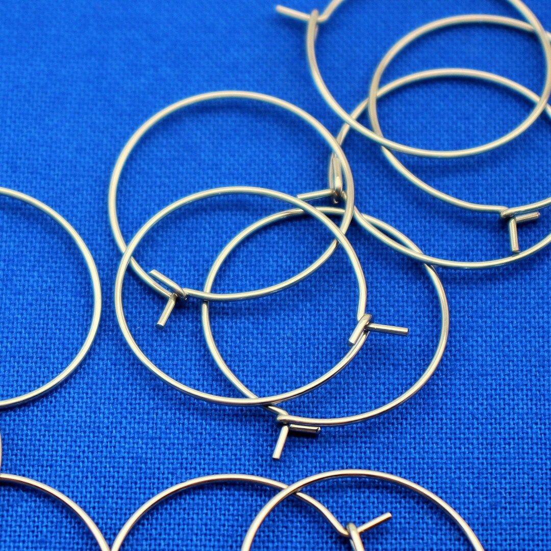 Wine Glass Hoops 20mm 304 Stainless Steel 20 Gauge Charm Holder ...