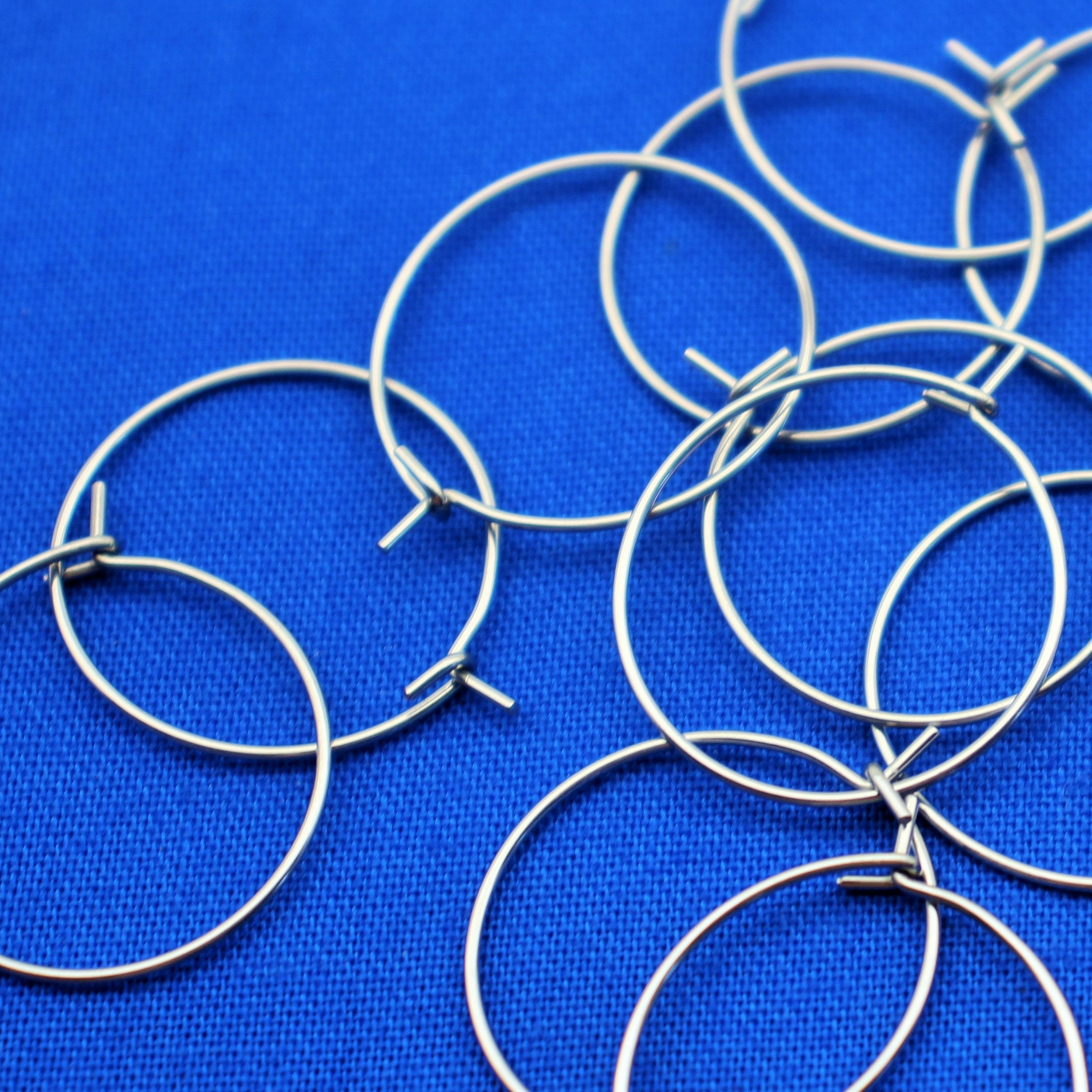 Wine Glass Hoops 20mm 304 Stainless Steel 20 Gauge Charm Holder ...