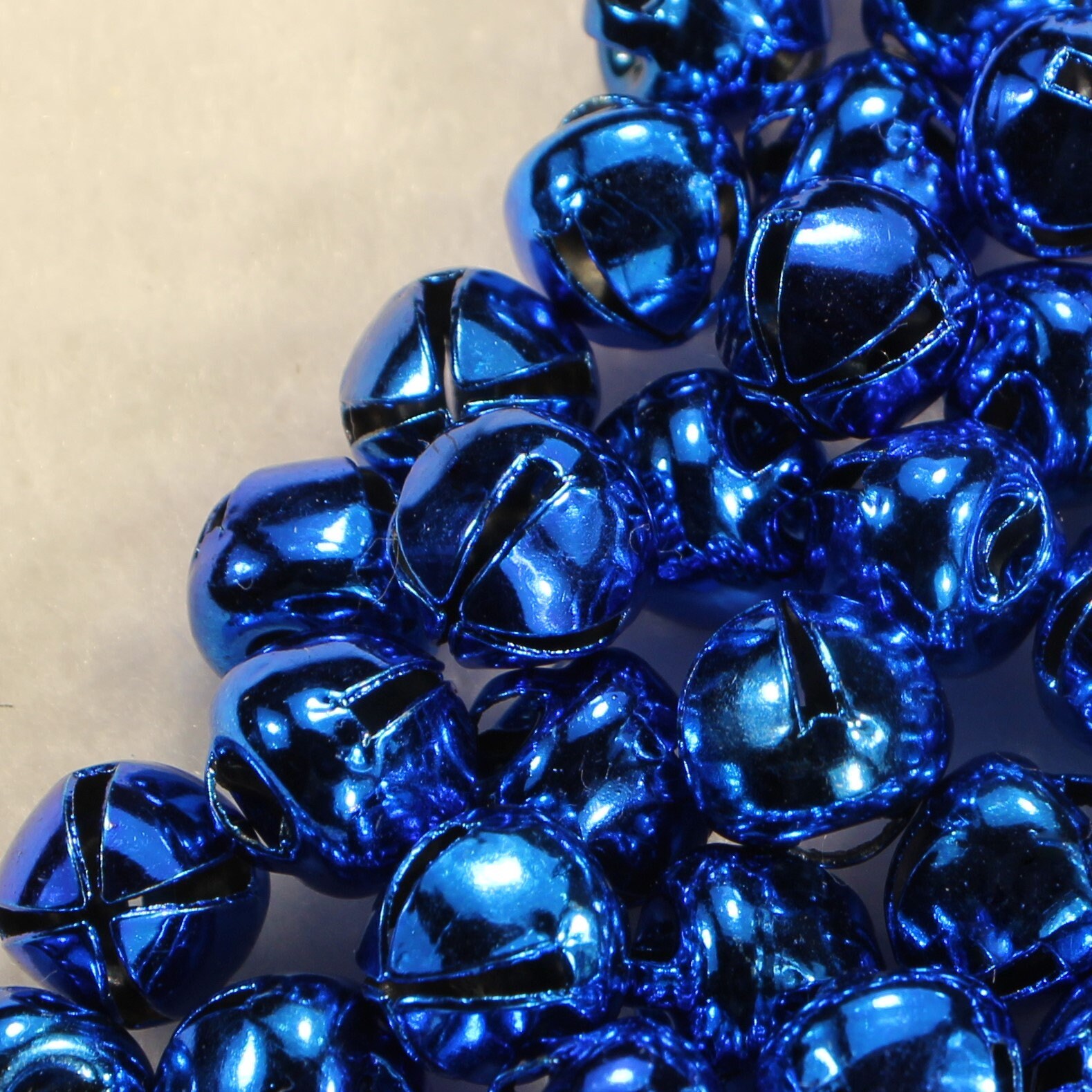 Blue Jingle Bells 8mm 3D Holiday Celebration Charms 1070 | Etsy