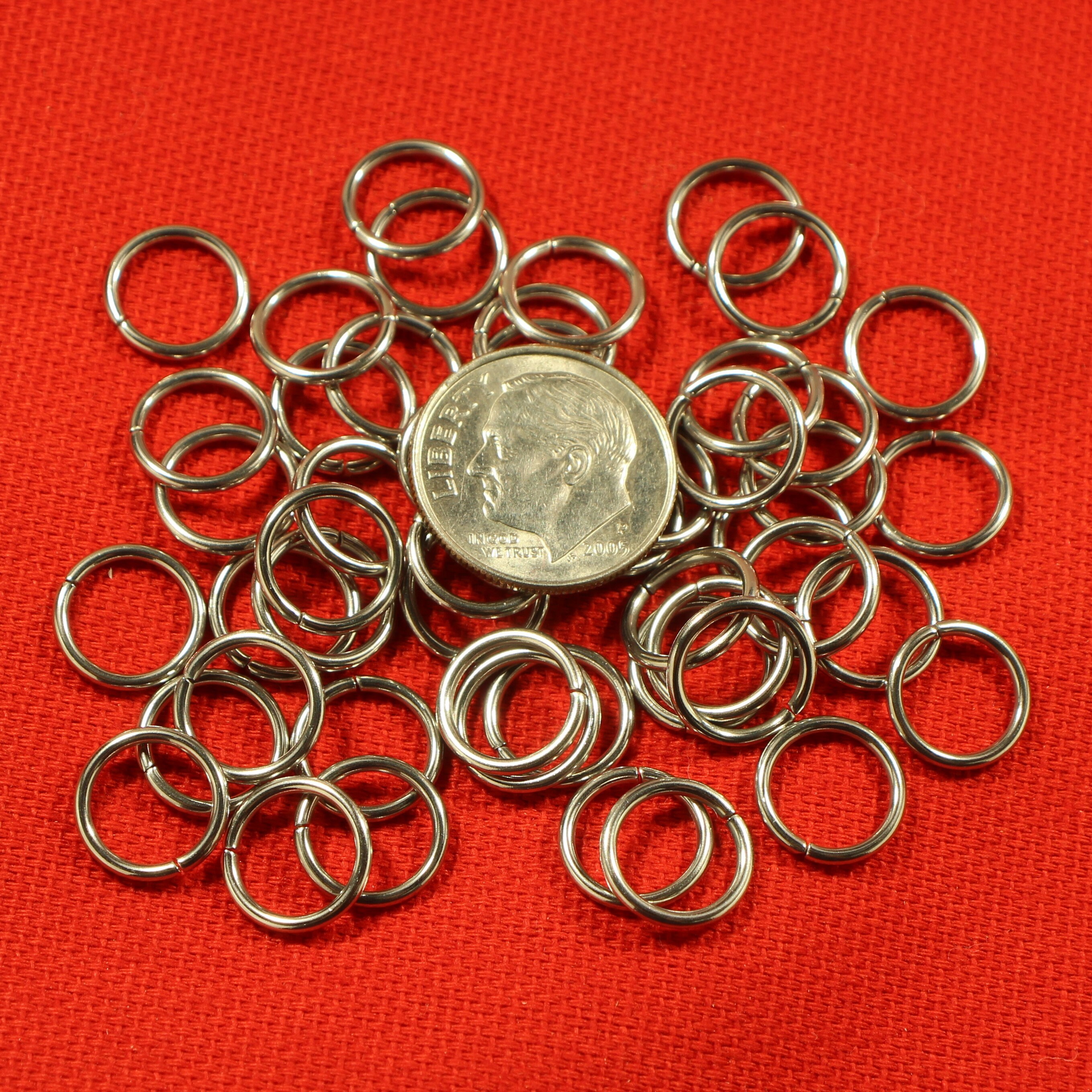 10mm Stainless Steel Open Jump Ring Findings 0205 - Etsy