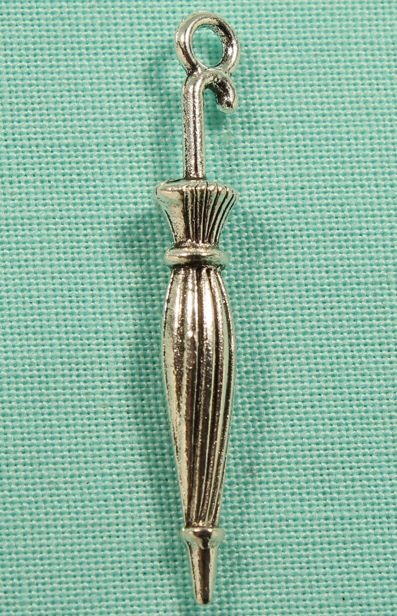 Umbrella 35mm Antique Silver Tone 3D Weather Charms 0007 - Etsy