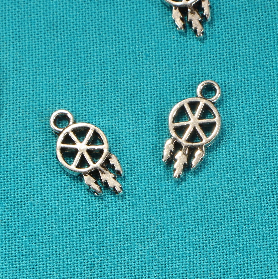 Dream Catcher 15mm Antique Silver Tone Single Sided Die Cut Dream ...