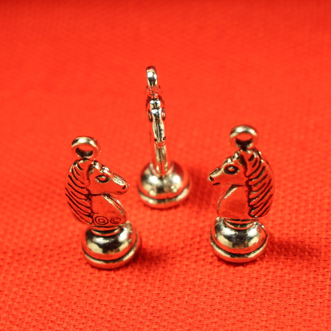 Knight Chess Piece 21mm Antique Silver Tone 3D Game Piece - Etsy