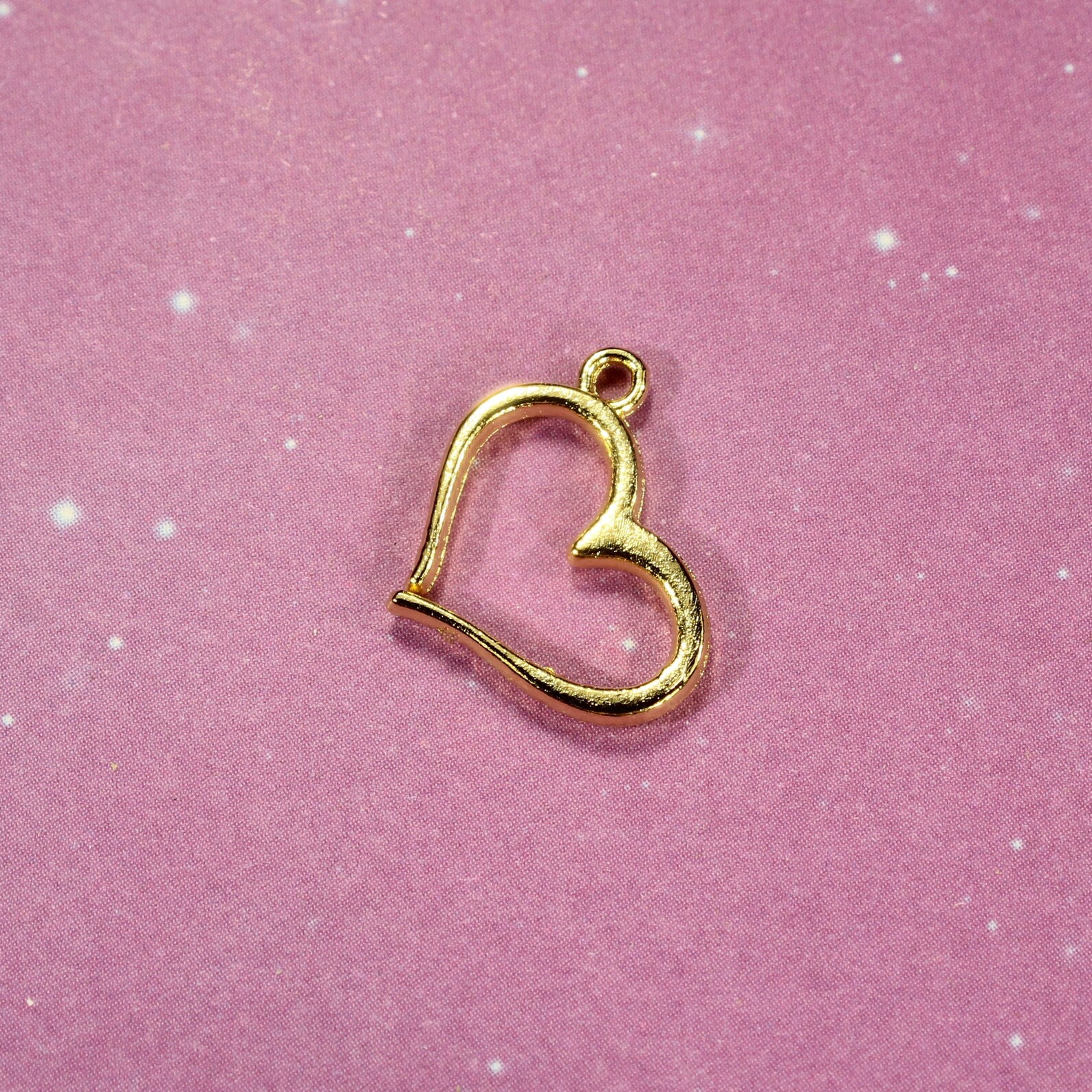 Open Heart 15mm Gold Plated Double Sided Die Cut Love Charms - 0958 - Etsy