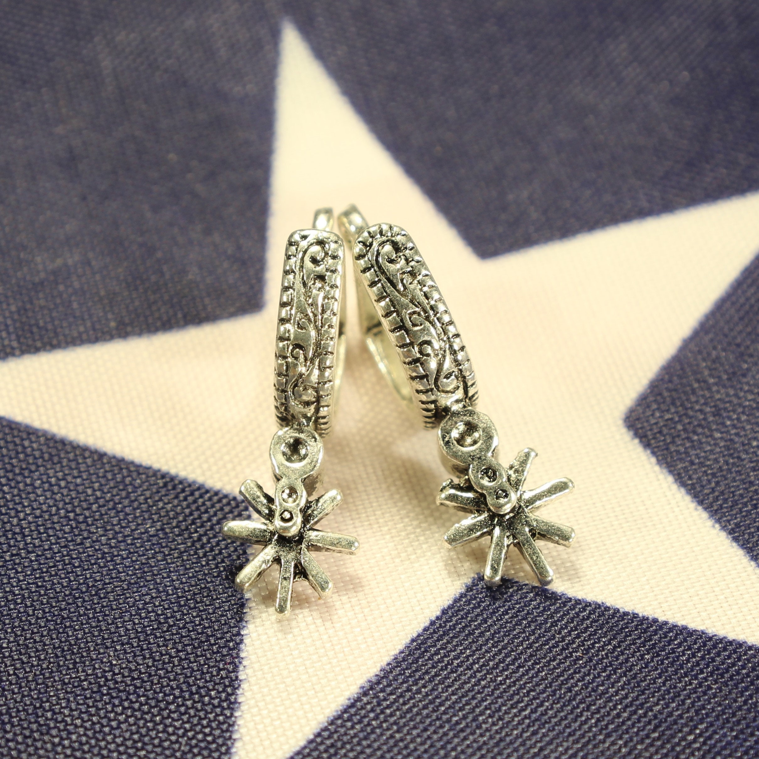 Boot Spurs 23mm Antique Silver Tone Ornate 3D Western Charms - 1069 - Etsy