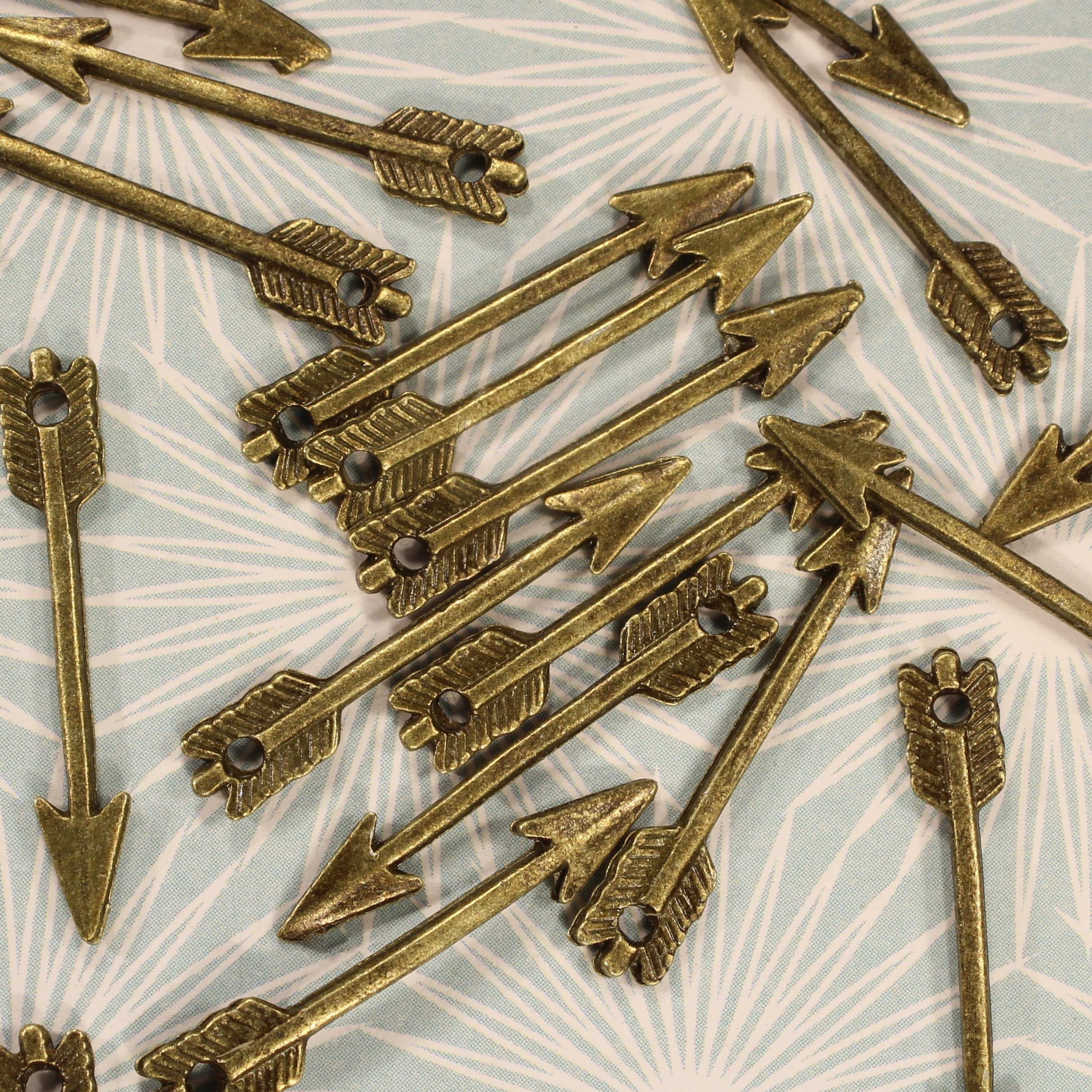 Arrow 29mm Antique Bronze Tone Double Sided Love Charms - 0962 - Etsy