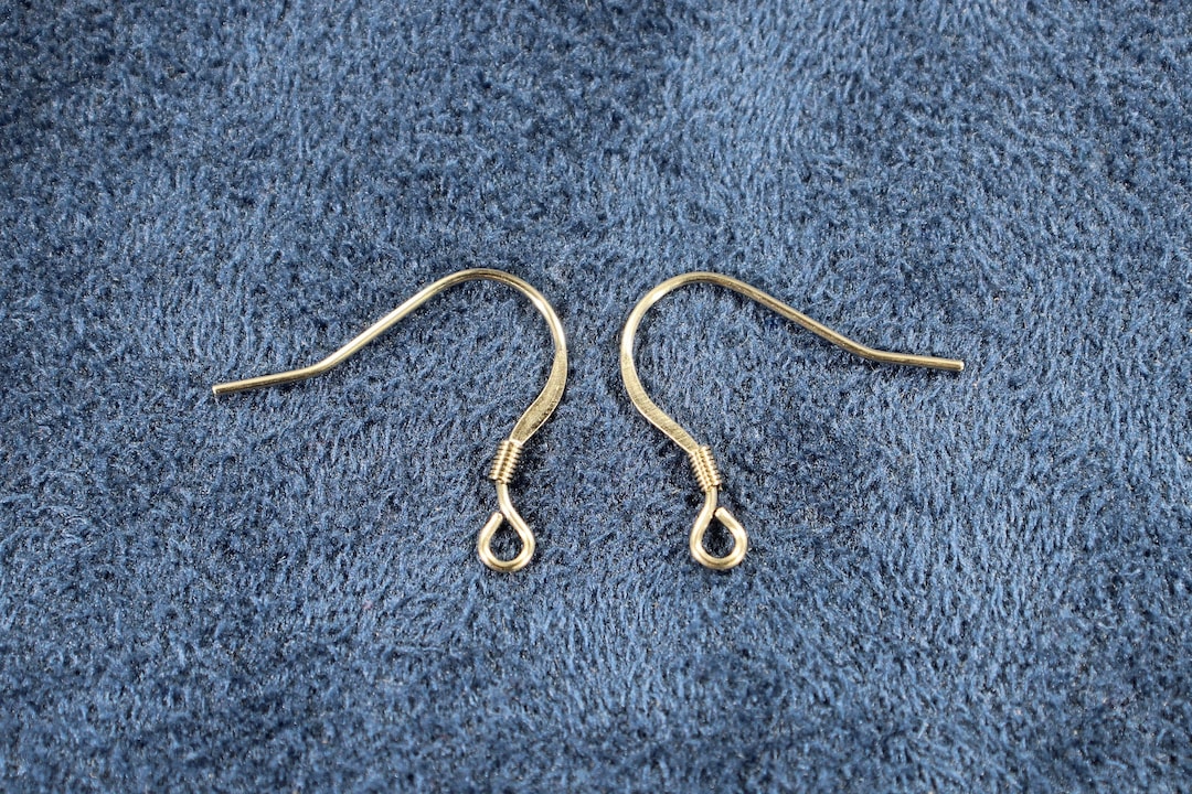 Stainless Steel 20mm Silver Tone Earring Wire Hooks With Spiral Metal ...