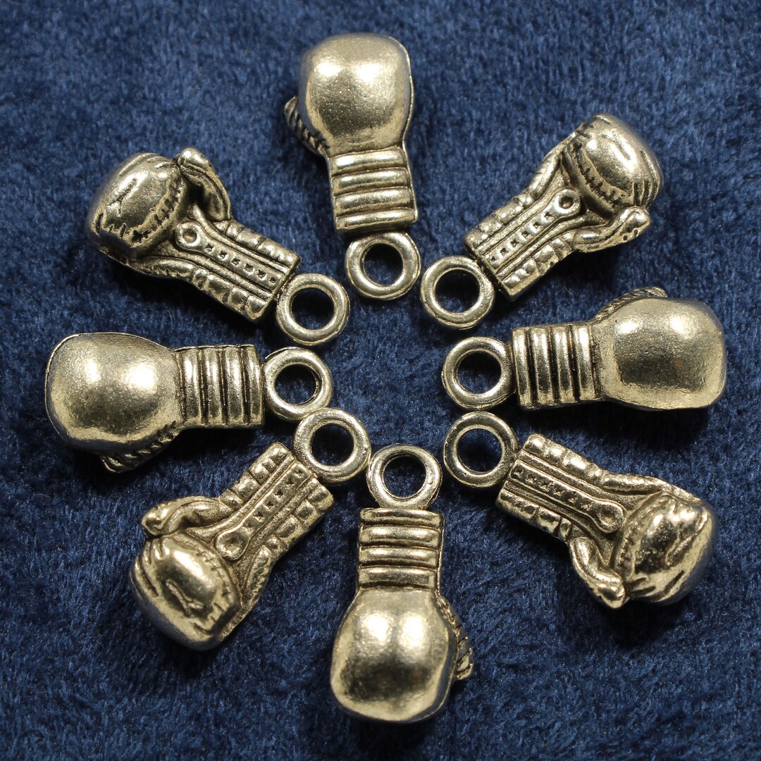 Boxing Glove 21mm Antique Silver Tone 3D Sports Charms 0141 - Etsy