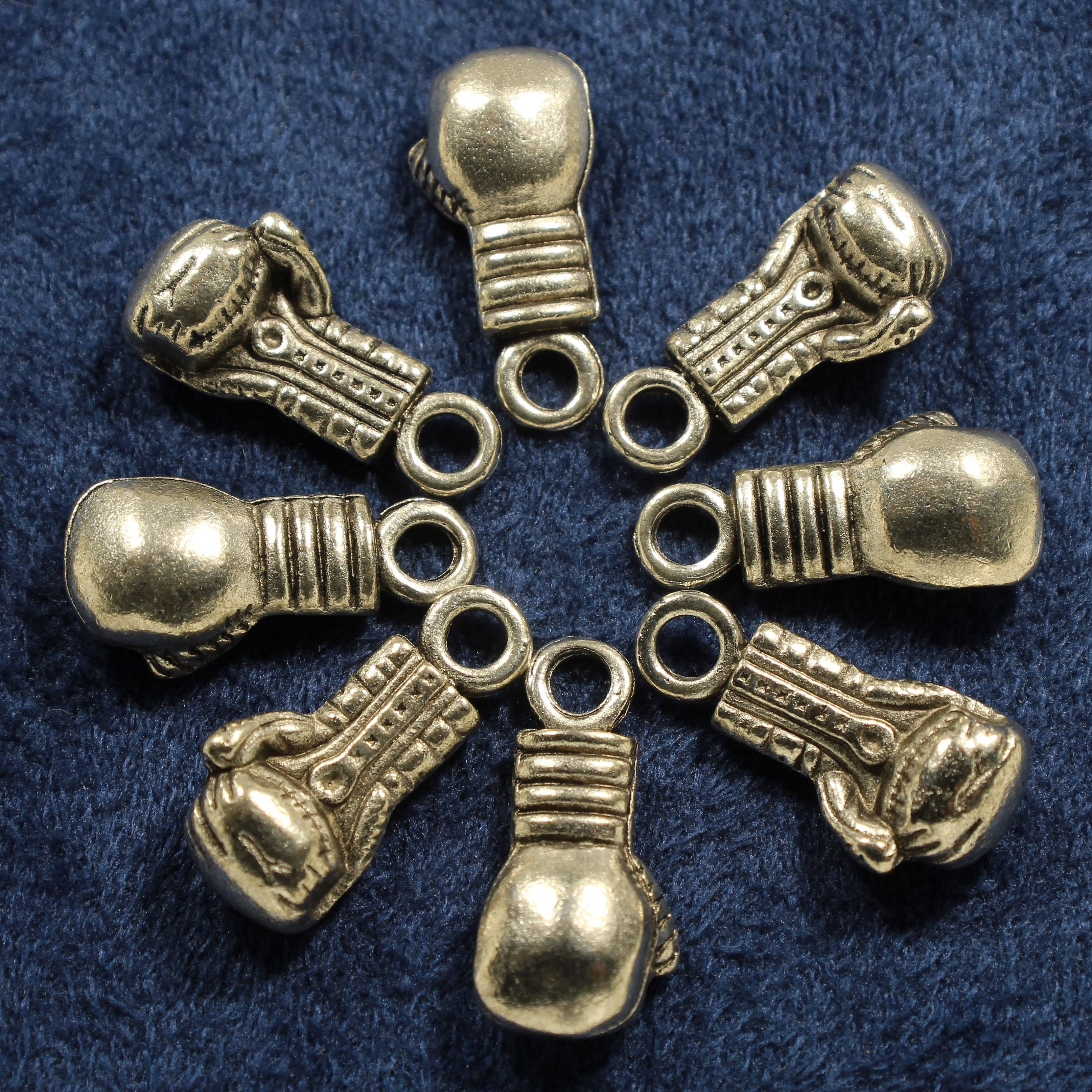 Boxing Glove 21mm Antique Silver Tone 3D Sports Charms 0141 - Etsy