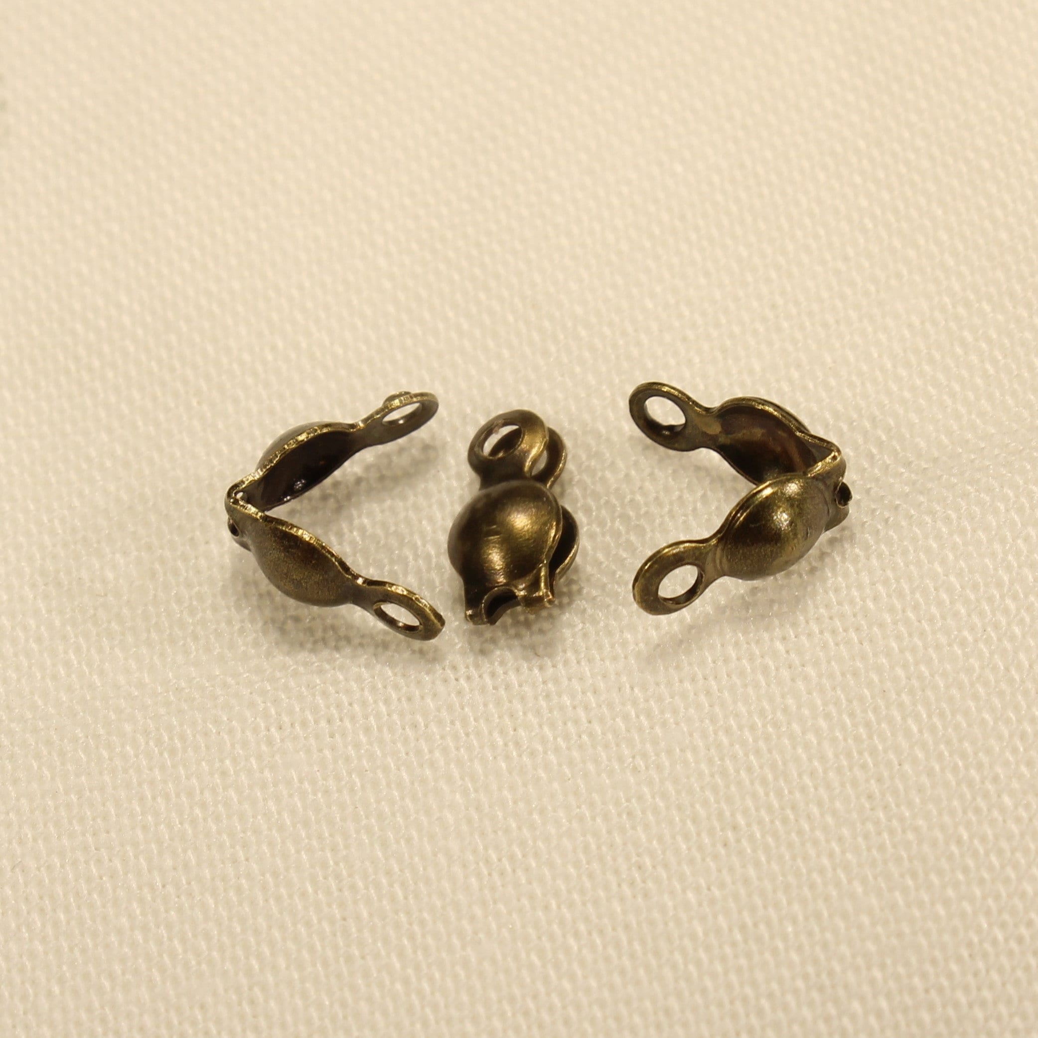 Knot Cover 8mm Antique Bronze Tone Iron Based Clamshell Style With Two ...