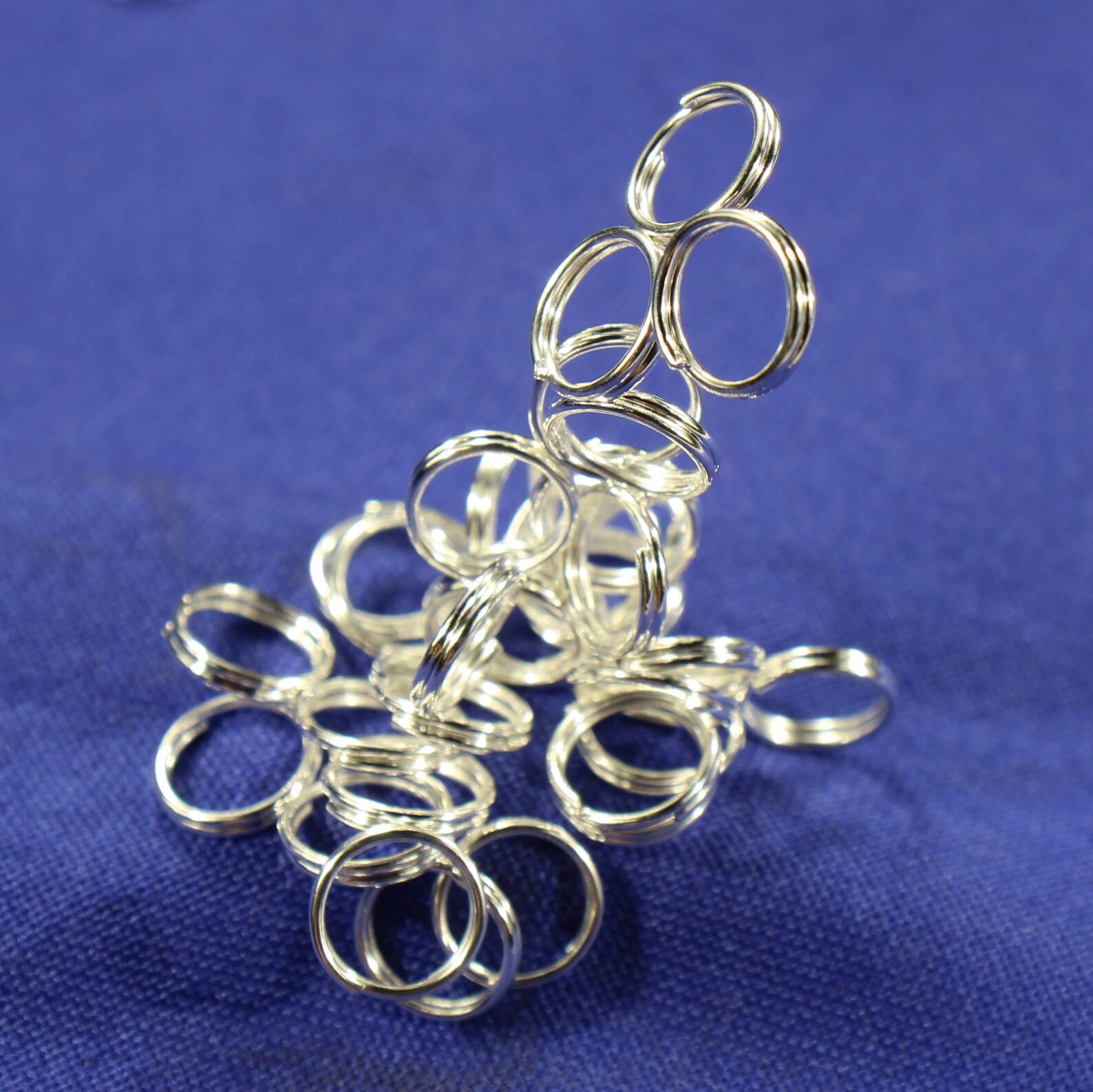 7mm Silver Plated Iron Based Alloy Split Jump Rings Findings - 0593 - Etsy
