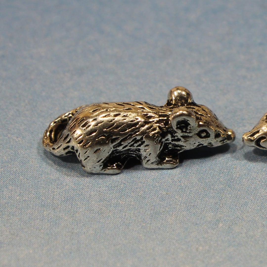 Mouse or Rat 19mm Antique Silver Tone 3D Rodent Animal Charms - 1391 - Etsy