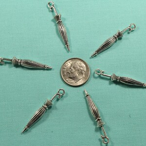 Umbrella 35mm Antique Silver Tone 3D Weather Charms - 0007 - Etsy