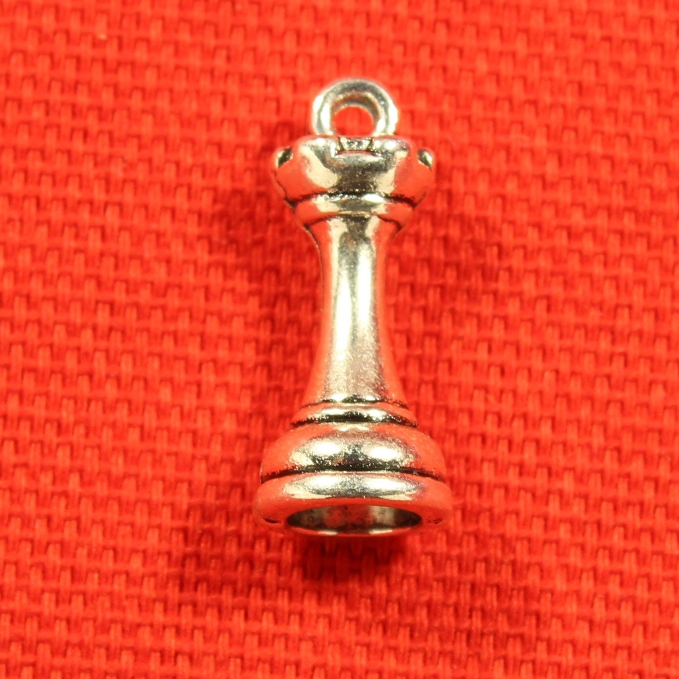 Rook Chess Piece 18mm Antique Silver Tone 3D Game Piece Charms - Etsy ...