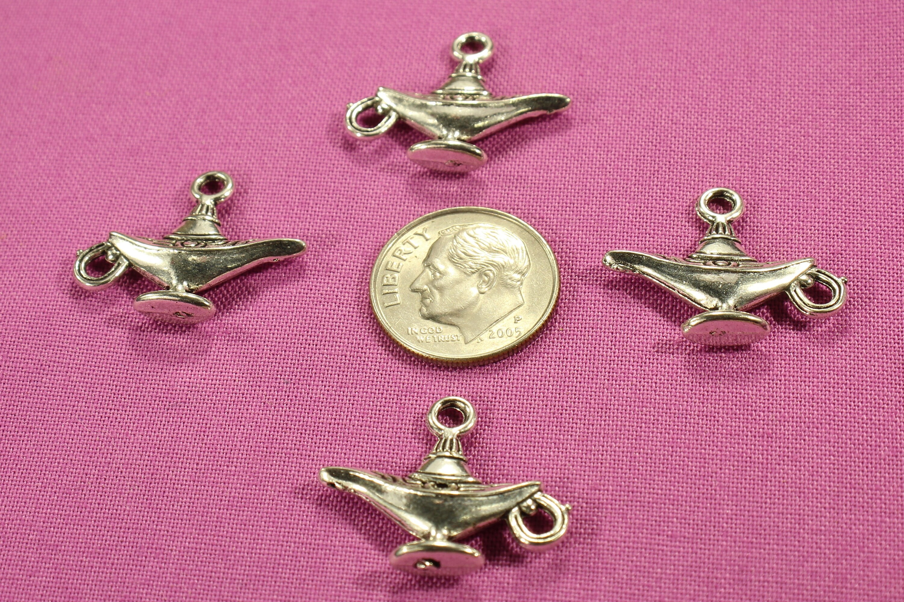 Magic Lamp 23mm Antique Silver Tone 3D Fairy Tale Charms - 0293 - Etsy