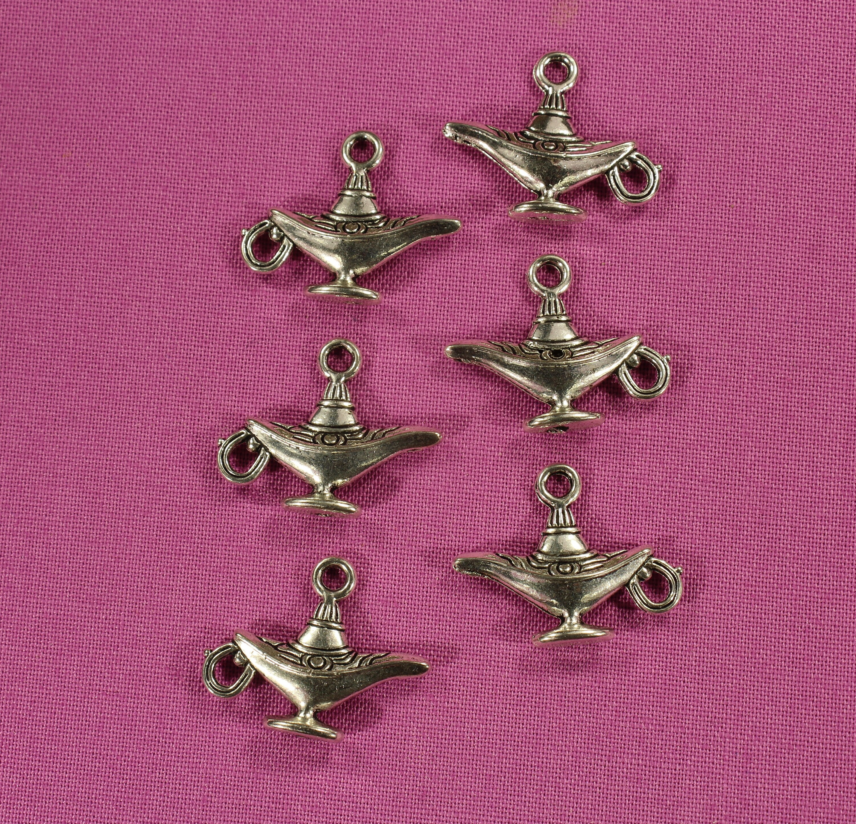 Magic Lamp 23mm Antique Silver Tone 3D Fairy Tale Charms - 0293 - Etsy