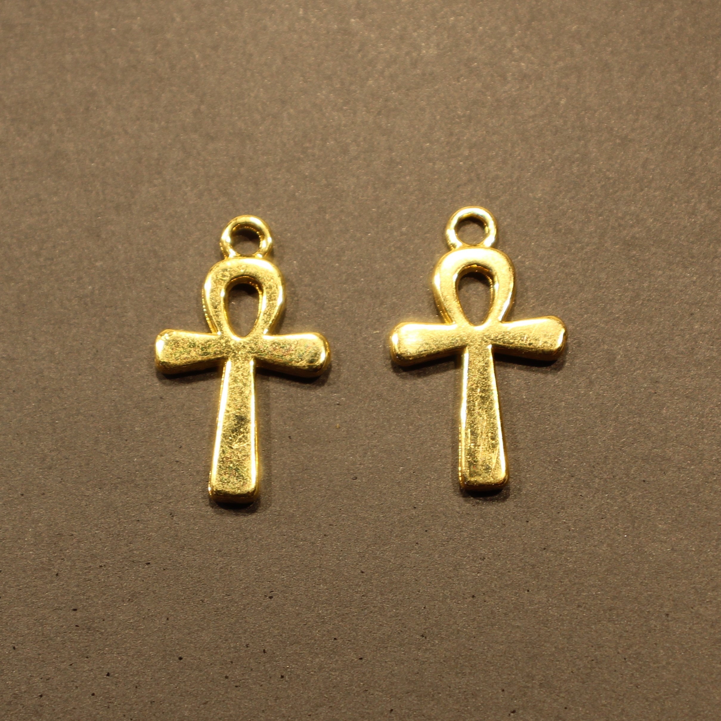 Ankh Cross 22mm Antique Gold Plated Double Sided Religious - Etsy