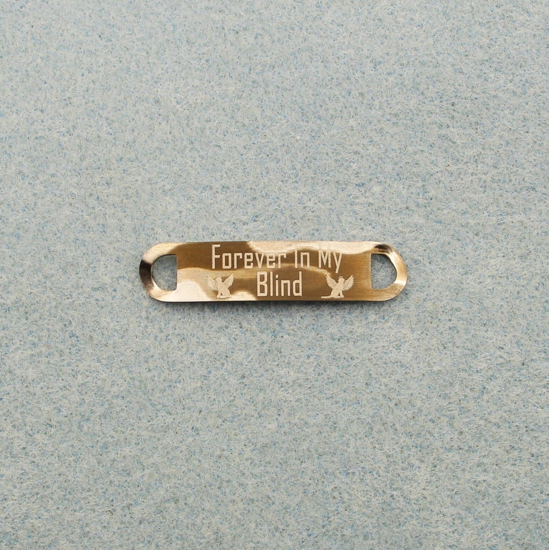 Forever in My Blind Camo Bar Connector 45mm Silver Tone Stainless Steel ...