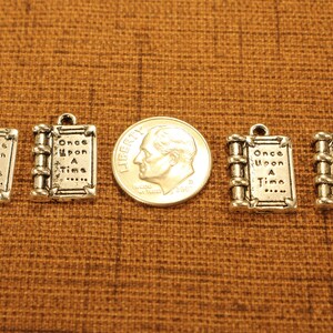 Story Book 17mm "once Upon A Time" Antique Silver Tone 2D Fairy Tale ...