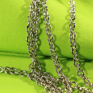 Stainless Steel Open Link Cable Chain 5mm X 4mm 'sold by - Etsy