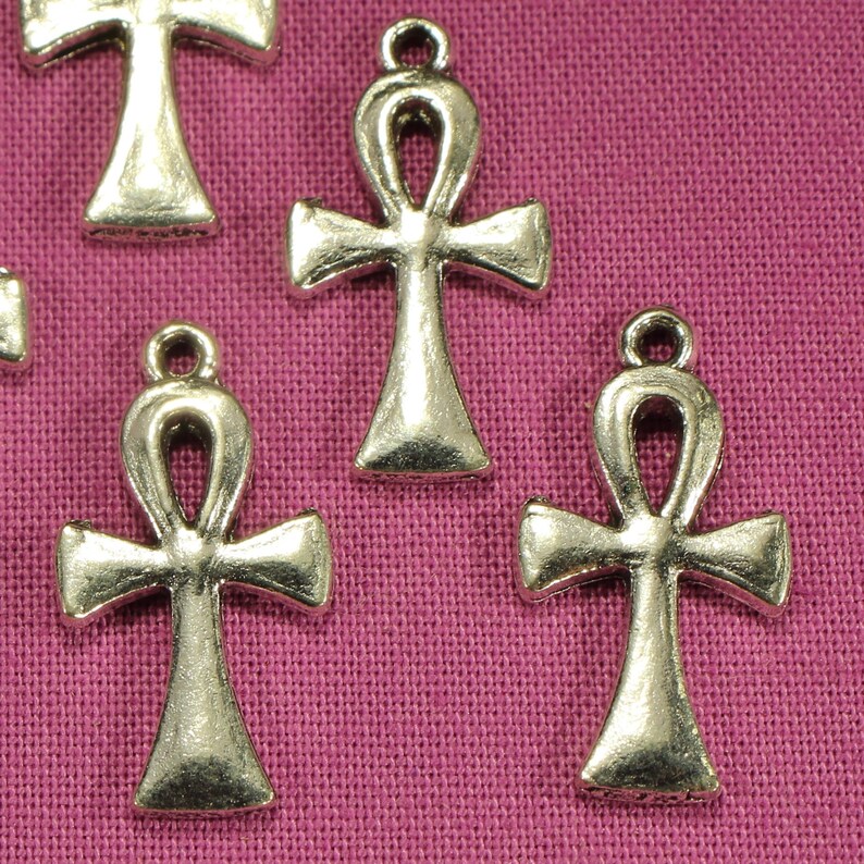 Ankh Cross 22mm Antique Silver Tone Single Sided Religious | Etsy