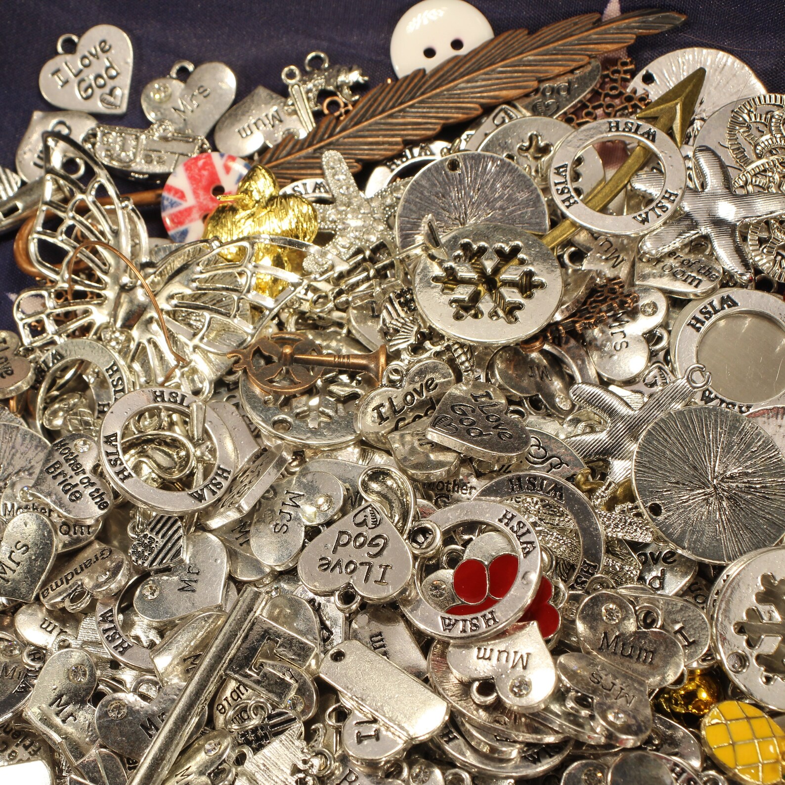 Random Assortment of Blemished Charms and Findings 2 Ounce - Etsy