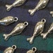 Turkey Leg 25mm Antique Silver Tone Single Sided 2D Food Charms - 1426 ...