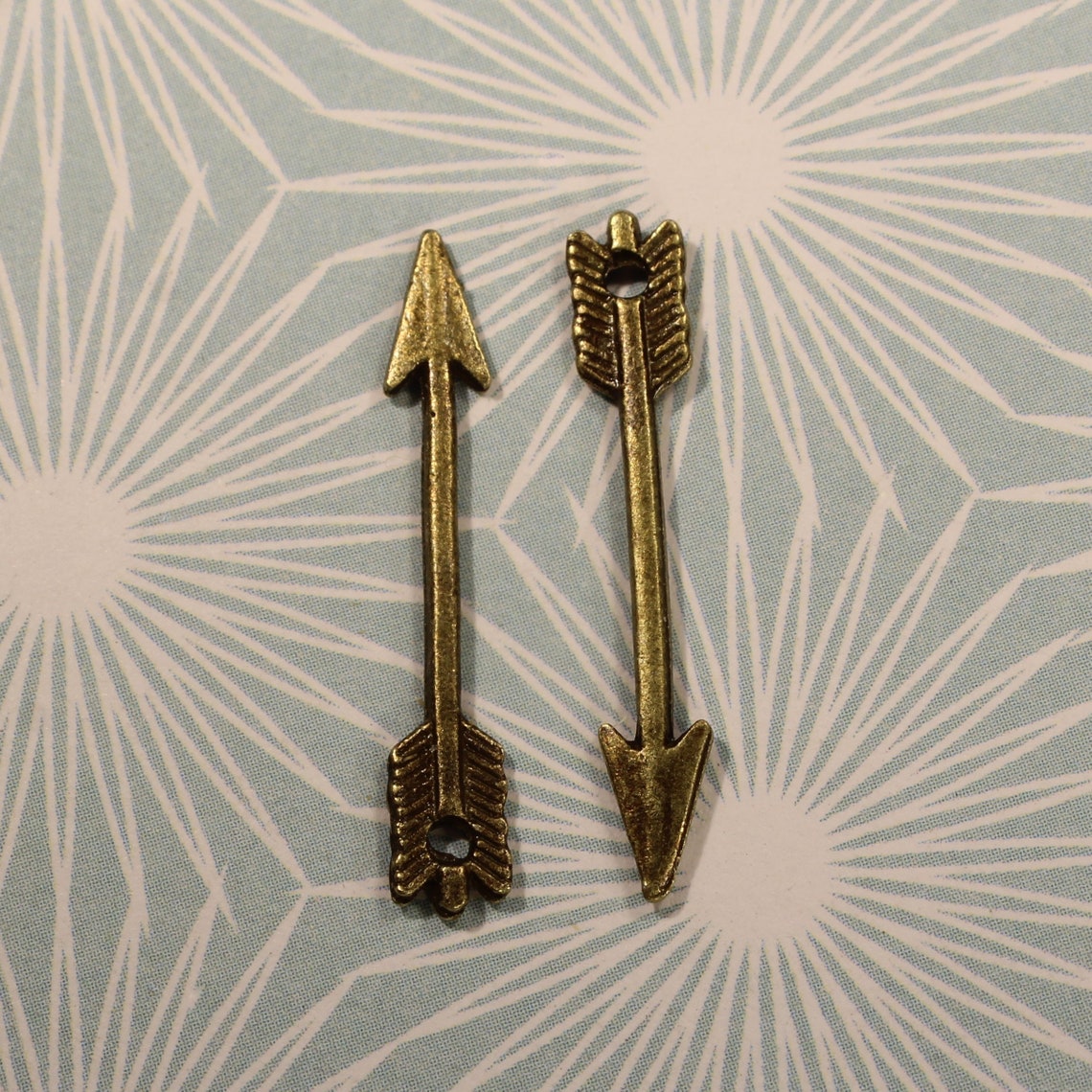 Arrow 29mm Antique Bronze Tone Double Sided Love Charms - 0962 - Etsy