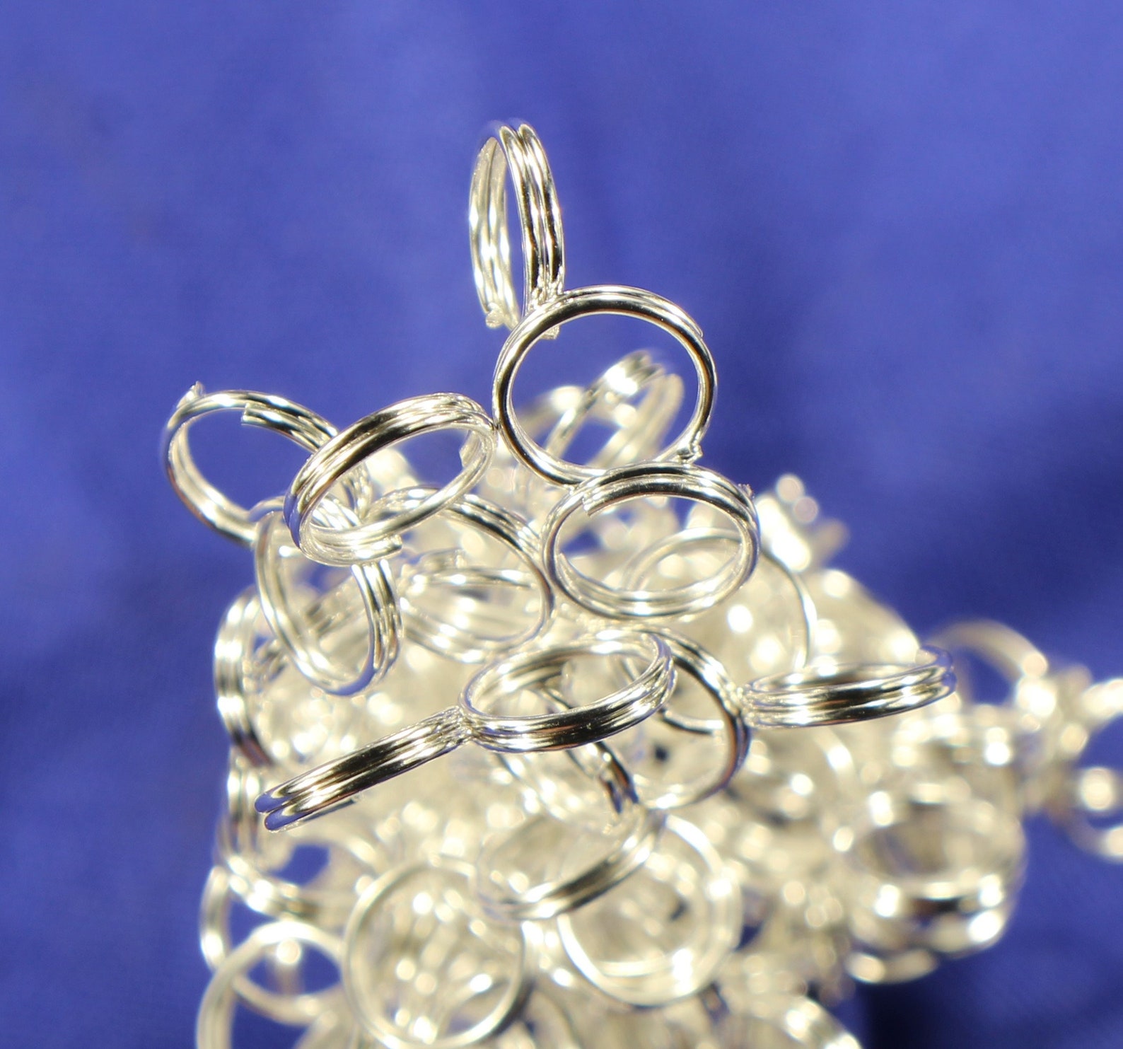 7mm Silver Plated Iron Based Alloy Split Jump Rings Findings - 0593 - Etsy