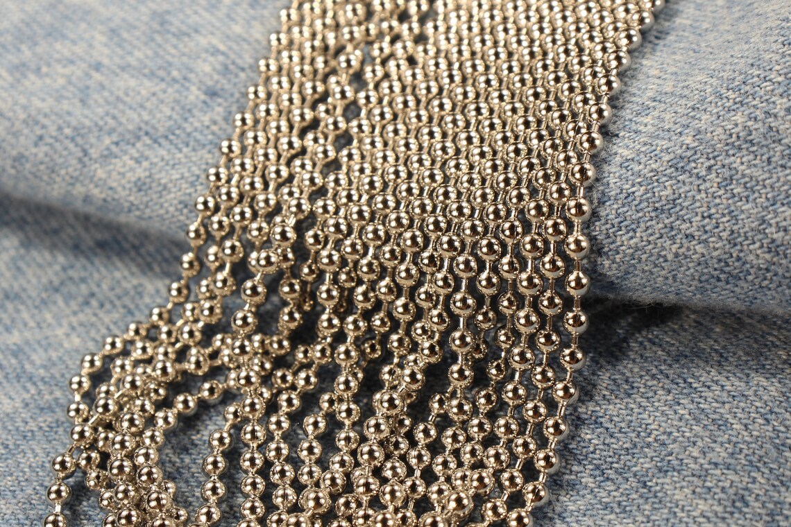 2mm Stainless Steel Ball Chain 'sold by the Foot' - Etsy