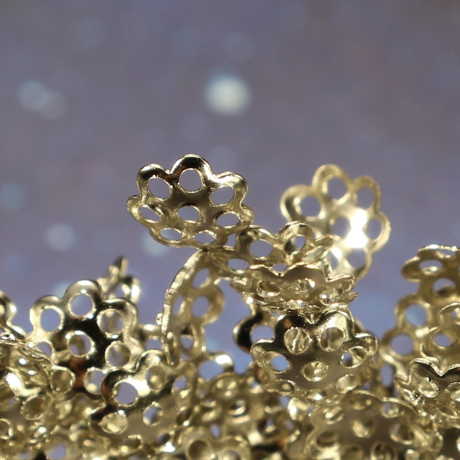 Honeycomb Design 6mm Metal Alloy Silver Tone Single Sided Bead | Etsy