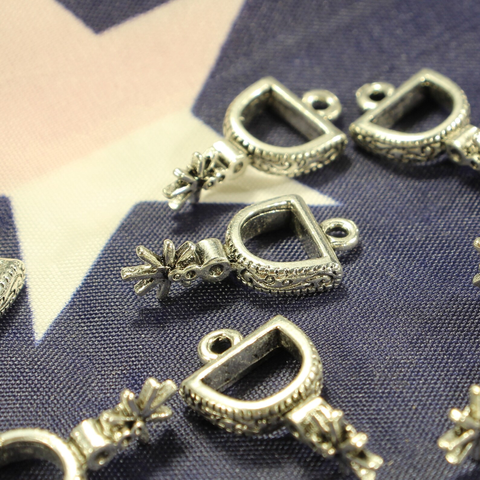 Boot Spurs 23mm Antique Silver Tone Ornate 3D Western Charms - 1069 - Etsy
