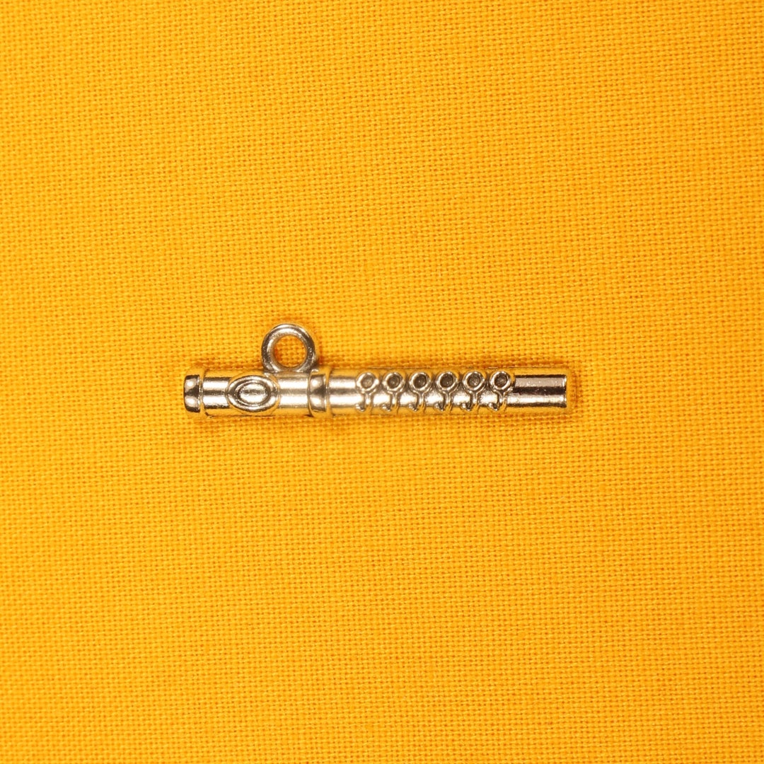 Flute 29mm Antique Silver Tone Single Sided 2D Music Charms - 0550 - Etsy