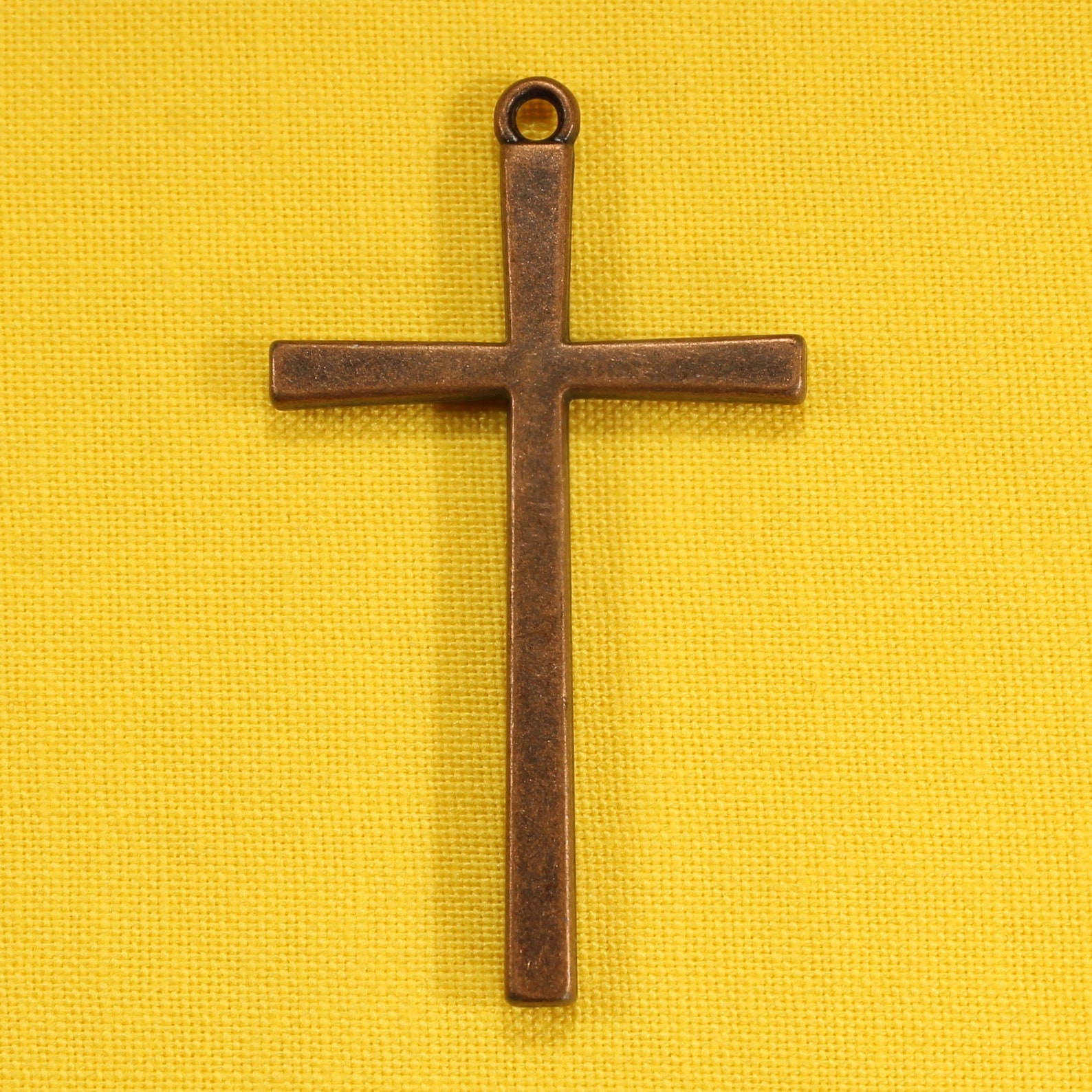 Cross 42mm Antique Copper Tone Double Sided Religious Charms | Etsy