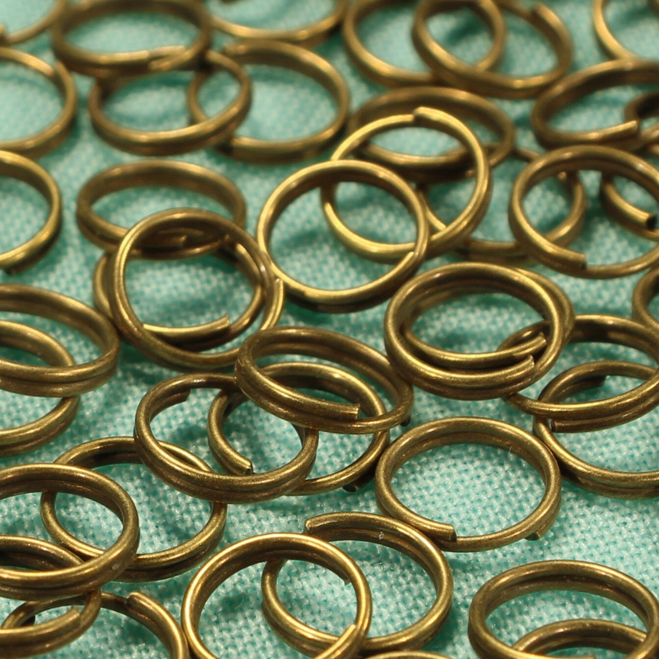 7mm Bronze Tone Split Jump Rings Findings - 0396 - Etsy