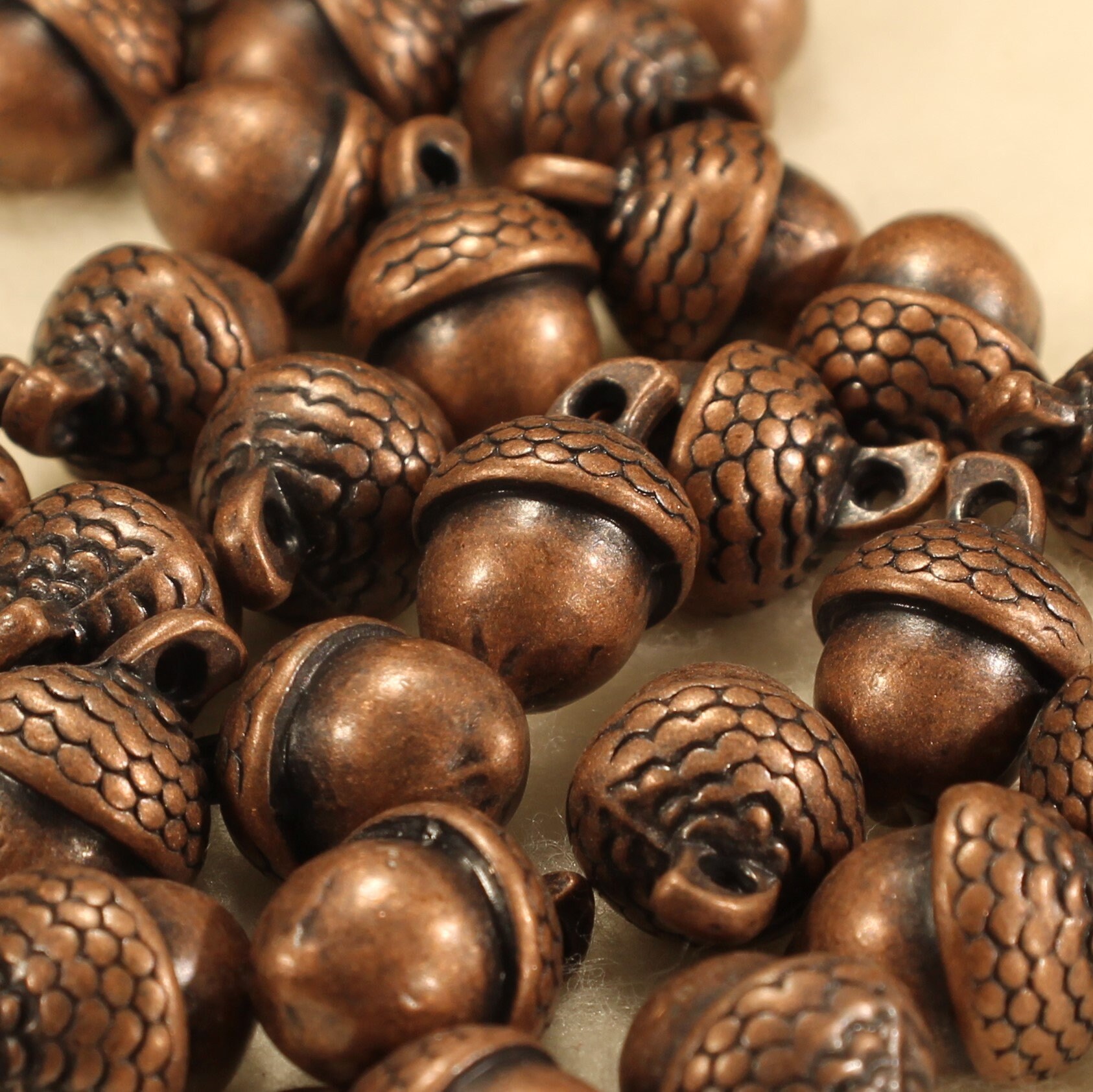 Acorn 15mm Antique Copper Tone 3D Nature Charms 1172 - Etsy Singapore