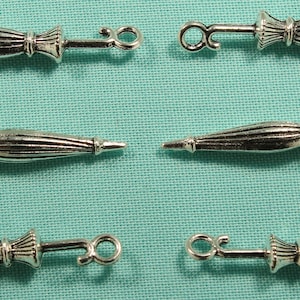 Umbrella 35mm Antique Silver Tone 3D Weather Charms - 0007 - Etsy